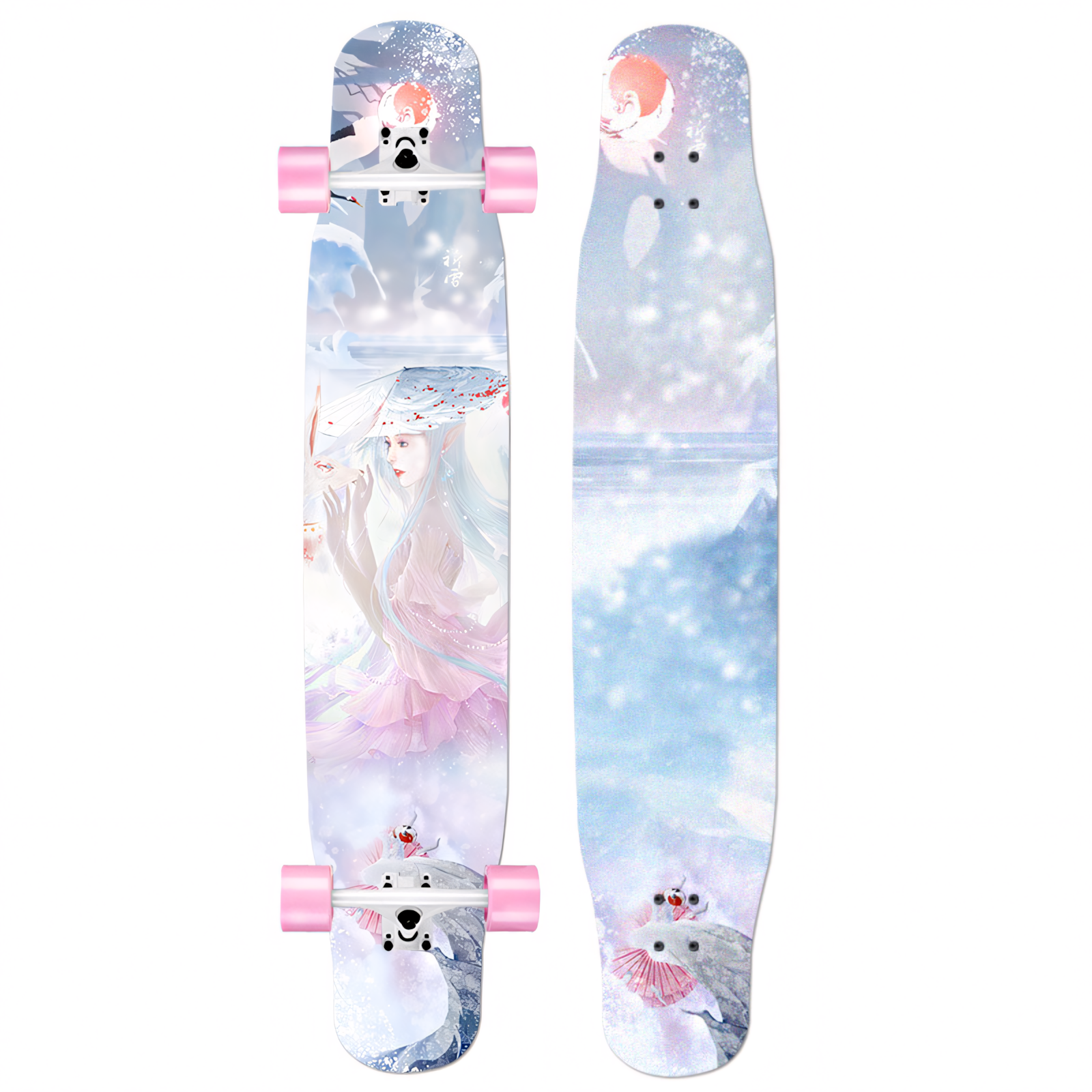 Скейтборд для мужчин и женщин с принтом Просветление 54, размер 117 х 23 см