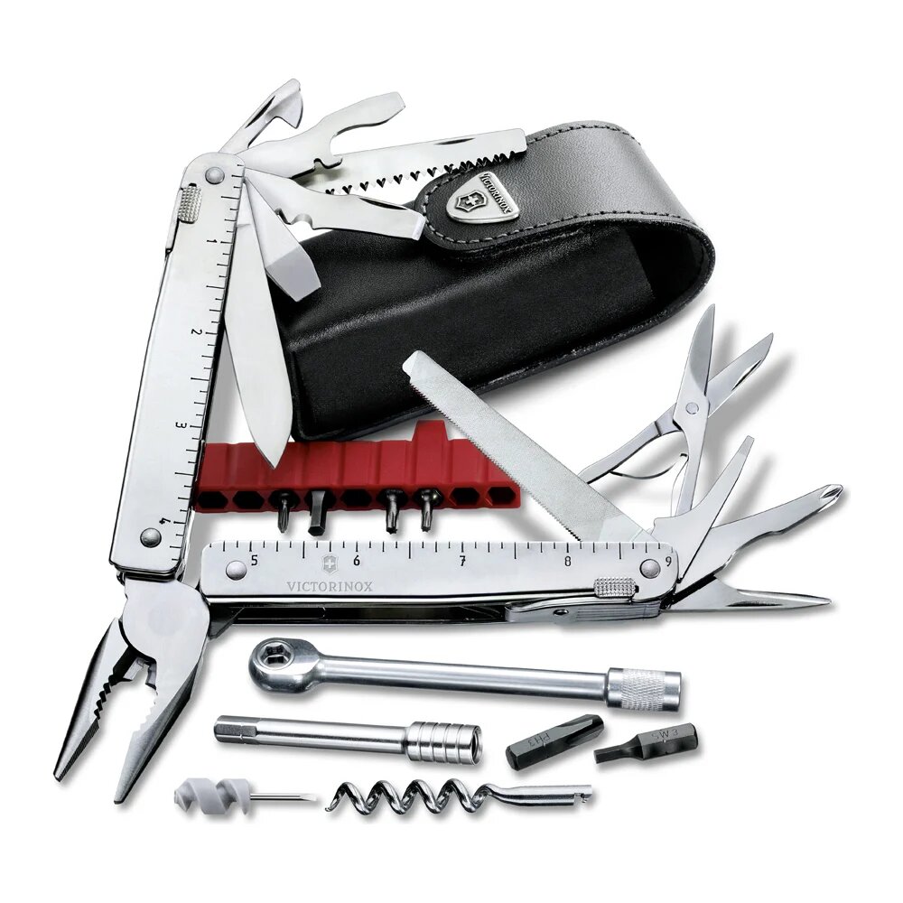 Victorinox Мультитул SwissTool Plus 39 кожаный чехол 3.0339. L, 3.0339. L