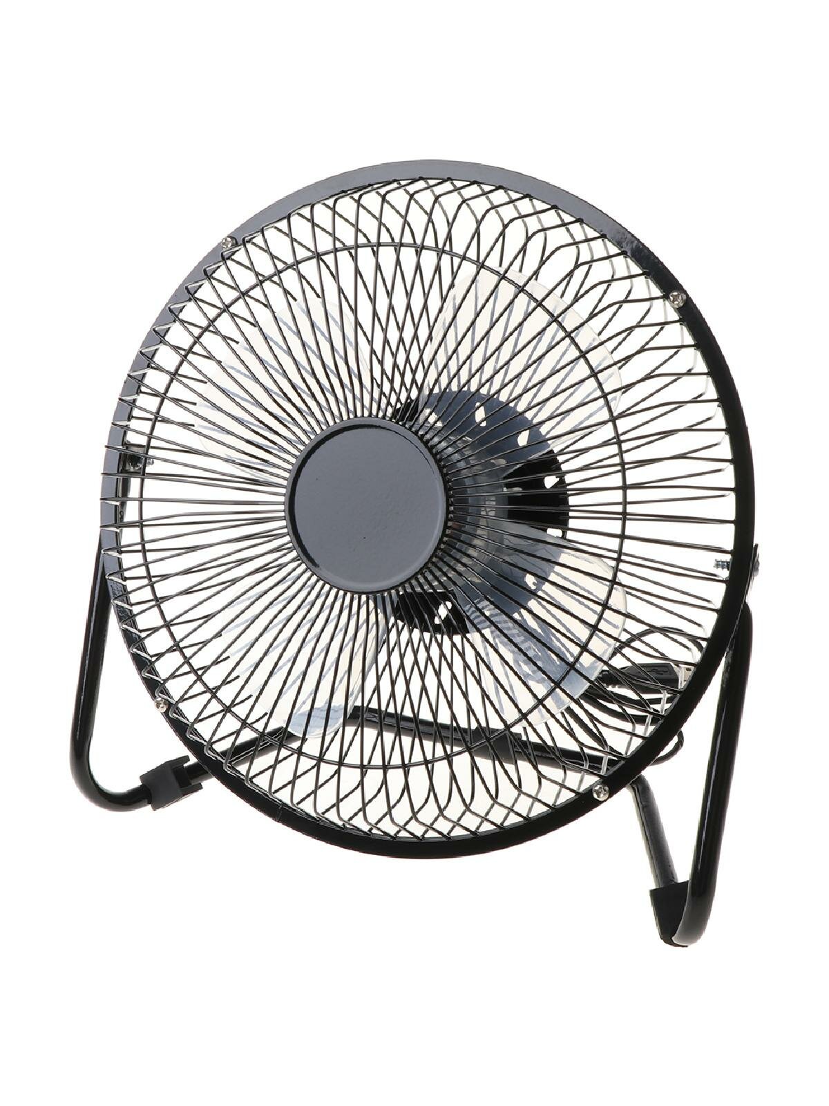 USB Powered Metal 8 Inch Portable USB Desk Fan with 2 Speeds Switch Personal Cooling Fan for Home Office Table Outdoor