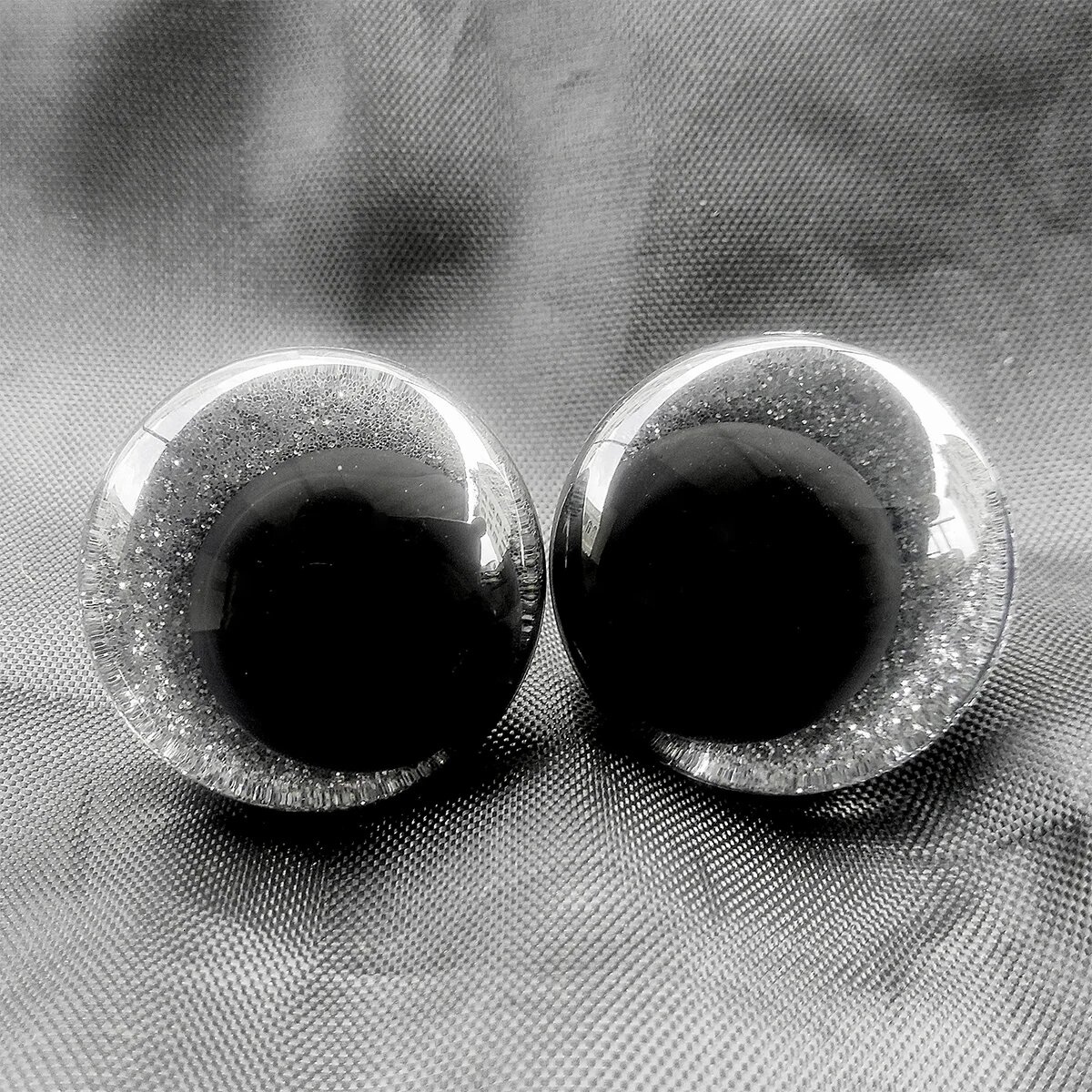 3D блестящие глаза для вязаных игрушек Amigurumi 20 шт. Серебряный, silver, 16mm