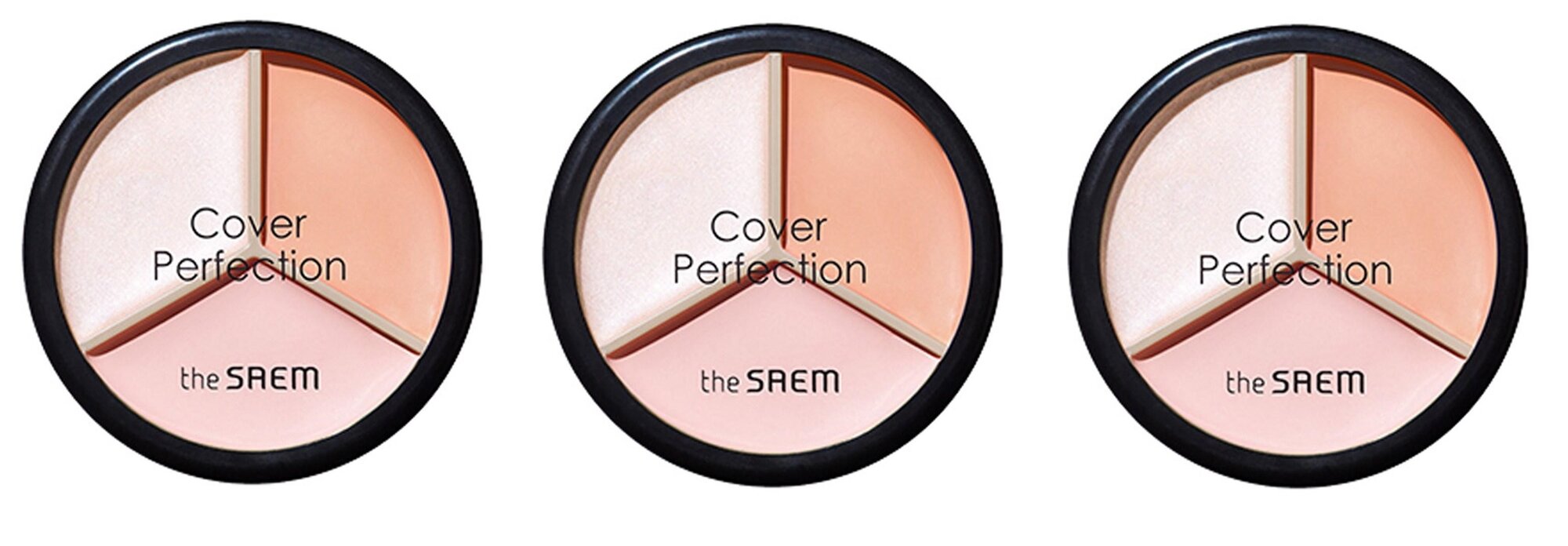 Консилер Sung bo Cleamy для лица Cover Perfection Triple Pot Concealer 05 Dark Up Beige, трехцветный , 4,5гр*3шт , 3 шт