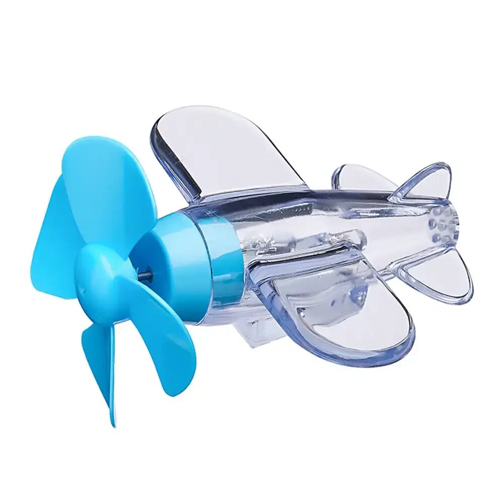 Автомобильный вращающийся самолет с ветрозащитой, декор в виде самолета, маленький светодиодный светильник, украшения для стайлинга автомобилей, велосипеды, мотоциклы, велосипедные украшения Синий