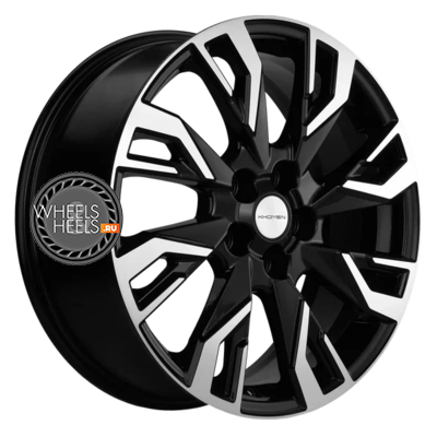 Диск автомобильный литой Khomen Wheels KHW1809 (CS35/CS35 Plus) 18x7 5x110 et50 dia63.3 Black-FP