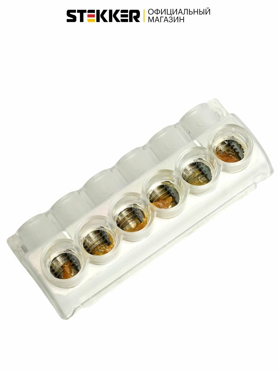 Клемма 6-ти контактная для подключения сетей уличного освещения KE10.506 (Al10-50/Cu2,5-35), Stekker LD611-6 50216