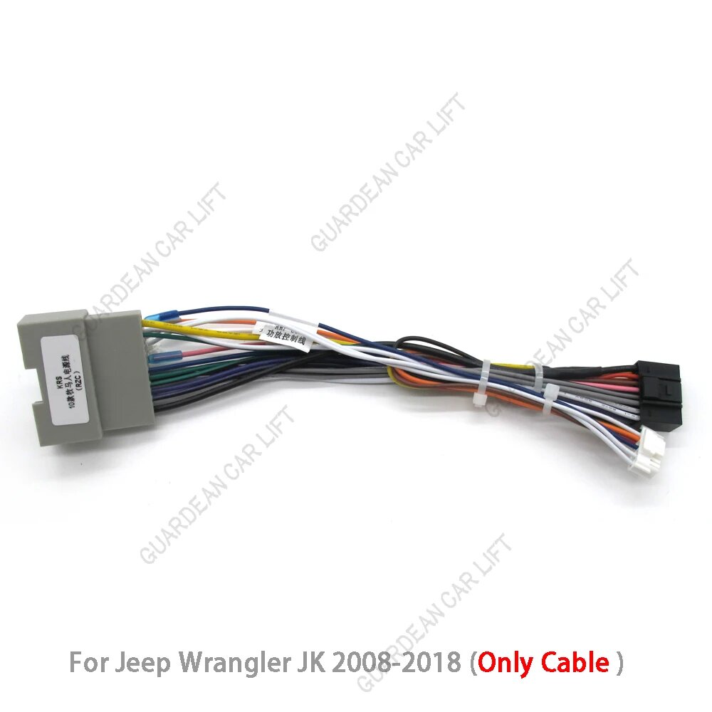 Автомагнитола для Jeep Wrangler JK 2008-2018 с DVD-проигрывателем, 16 контактов, A only cable