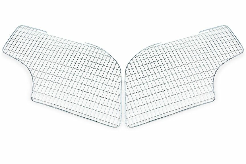 Защита фары для Mercedes Actros, оцинкованная сталь, 2 шт, серебристая