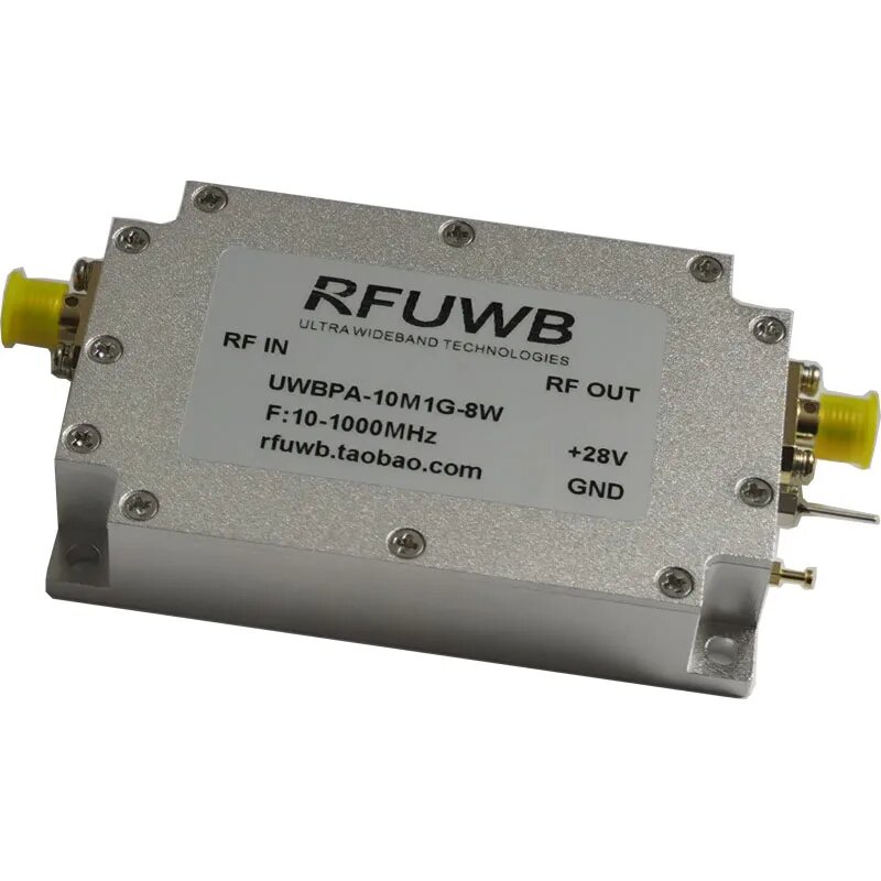 RFUWB UWBPA-10M1G-8W Широкополосный радиочастотный усилитель мощности 10-1000 МГц 8 Вт UWB RF Power Amp