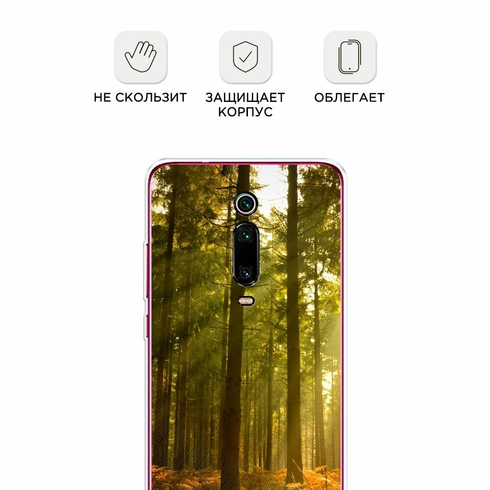 Чехол на Xiaomi Redmi K20/K20 Pro/Mi 9T/9T Pro / Сяоми Редми К20/K20 Pro/Mi 9T/9T Pro с принтом "Лес 7" — фото 1
