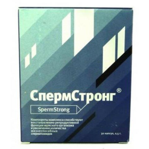 Витамины для мужчин ВИС "СпермСтронг" из 30 капсул массой 0,5 г