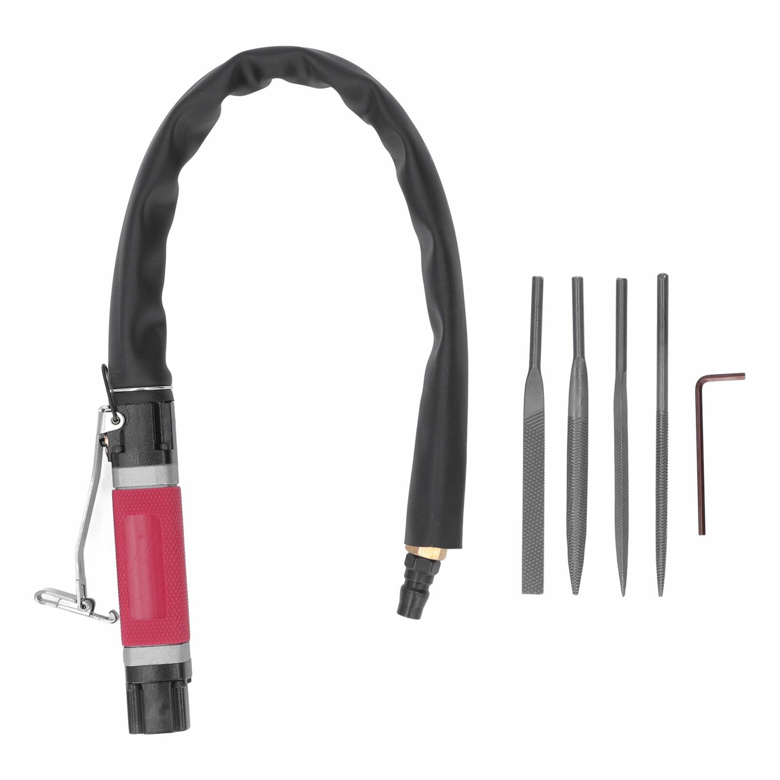 Пневматический возвратно-поступательный напильник, ход 5 мм, 4000 об/мин, пневматический корпус из легированной стали, напильник для обрезки, снятия фасок, снятия заусенцев