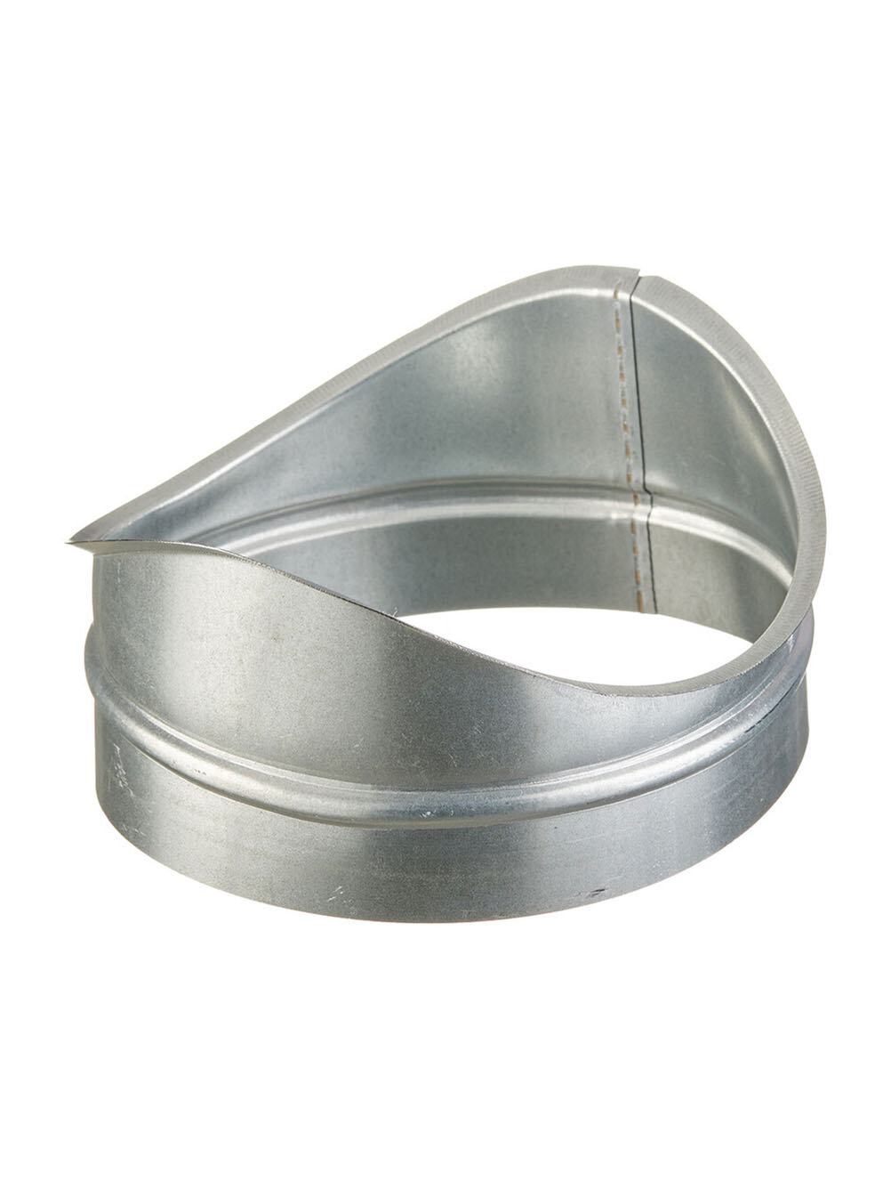 Врезка для круглых воздуховодов d200х160 мм оцинкованная