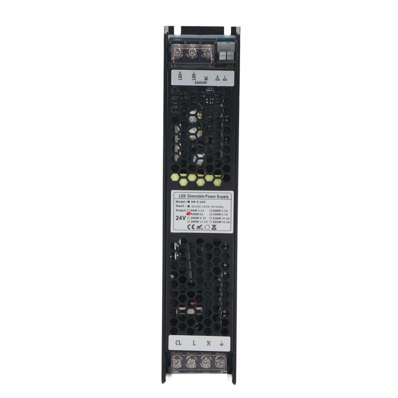 Источник питания для затемнения 120 Вт с корпусом из алюминиевого сплава и методом управления SCR 0?10V PWM DALI