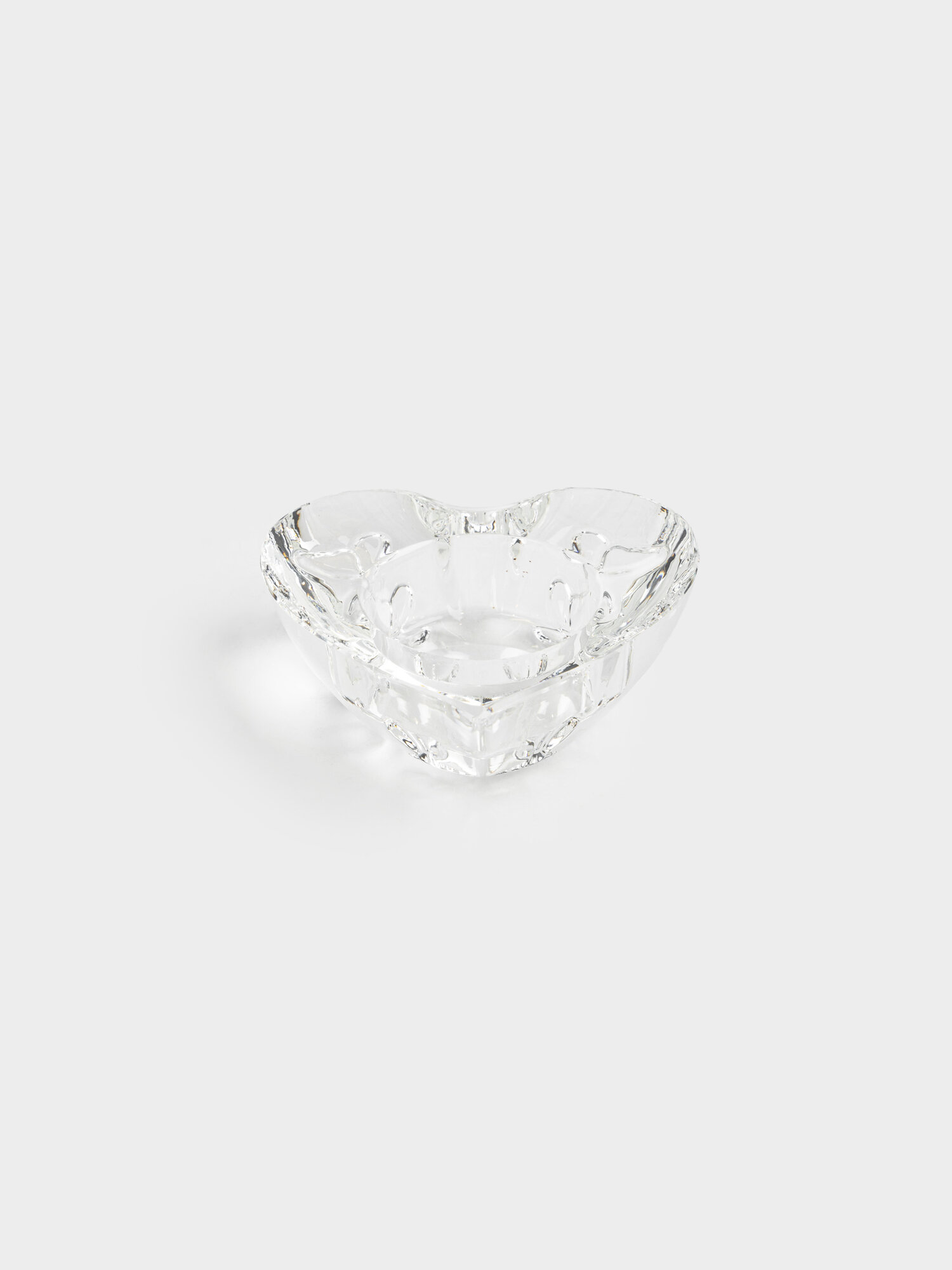 Подсвечник, 8х3 см, для чайной свечи, кристальное стекло, Сердце, Heart