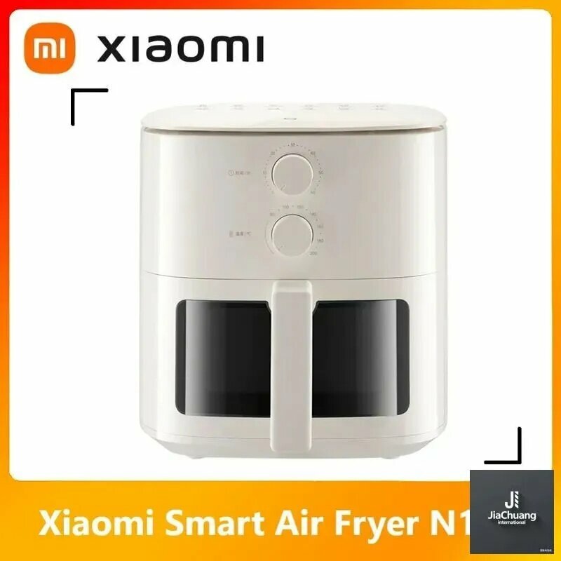 Аэрофритюрница Xiaomi Mijia Smart N1, управление механическое, бежевая/белая
