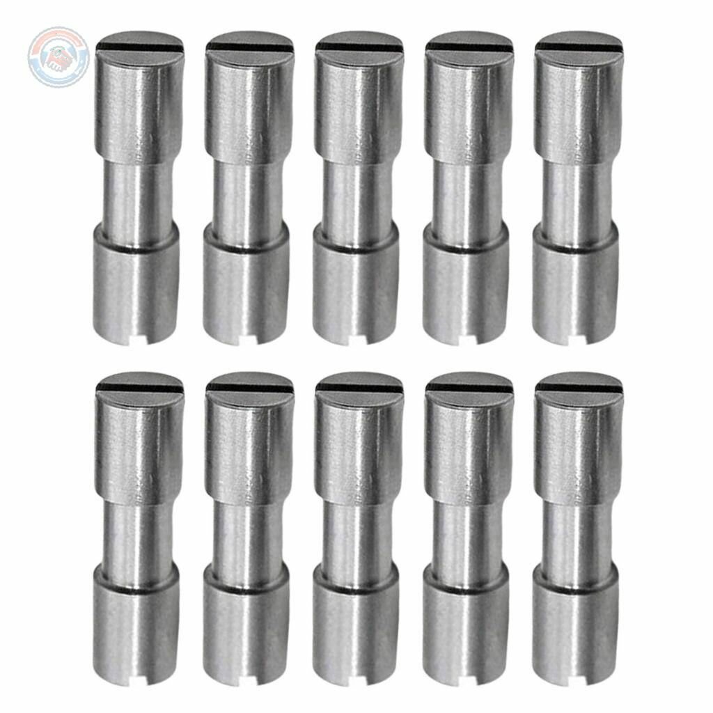 Болты Corby из нержавеющей стали, 10 шт, потайные винты для ручки ножа, крепеж с замком и хвостовиком, набор для изготовления ножей