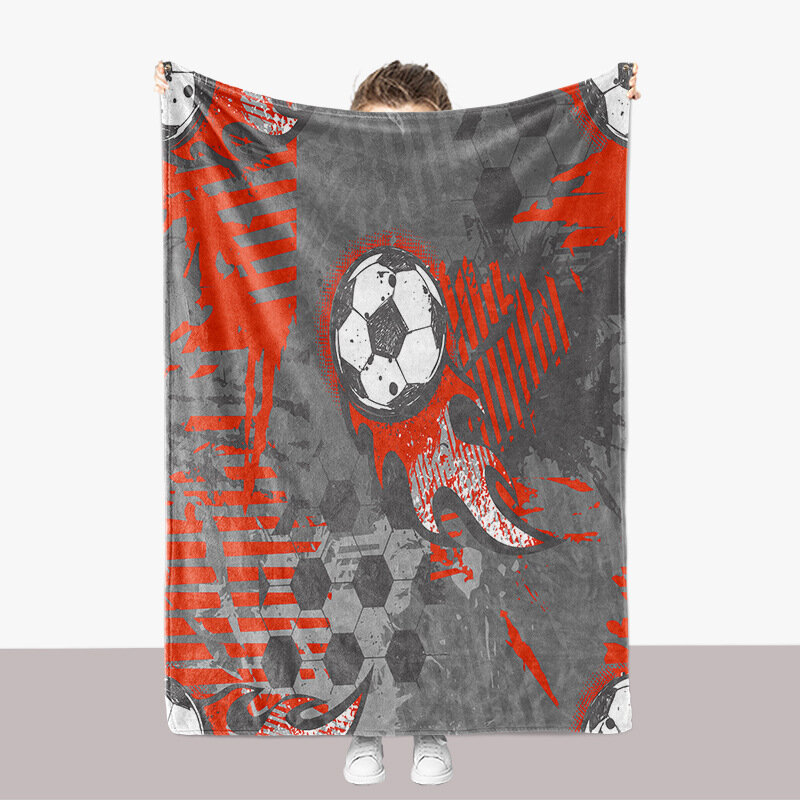 Плед флисовый детский с принтом мягкий и тёплый