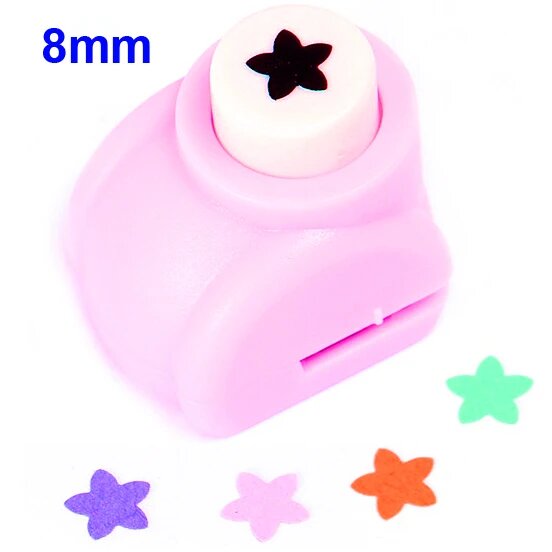 Мини дырокол CJEC для скрапбукинга Розовый, petal
