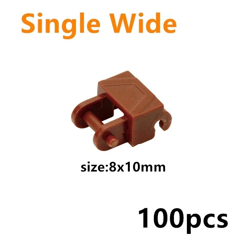 Конструктор ледуо гусеницы для танков Коричневый, Single Wide-brown