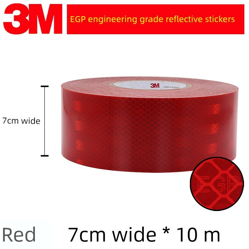 3M EGP Инженерный класс отражающая лента Красная 7 см ширина 10 м длина Высокая видимость для дорожных маркировок и