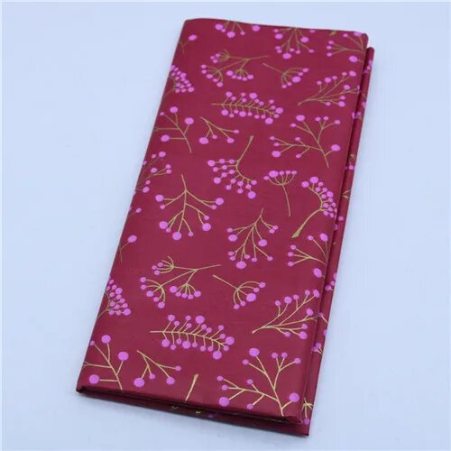 Блестящая золотая бумага для рукоделия 10 листов Бордовый, red hua