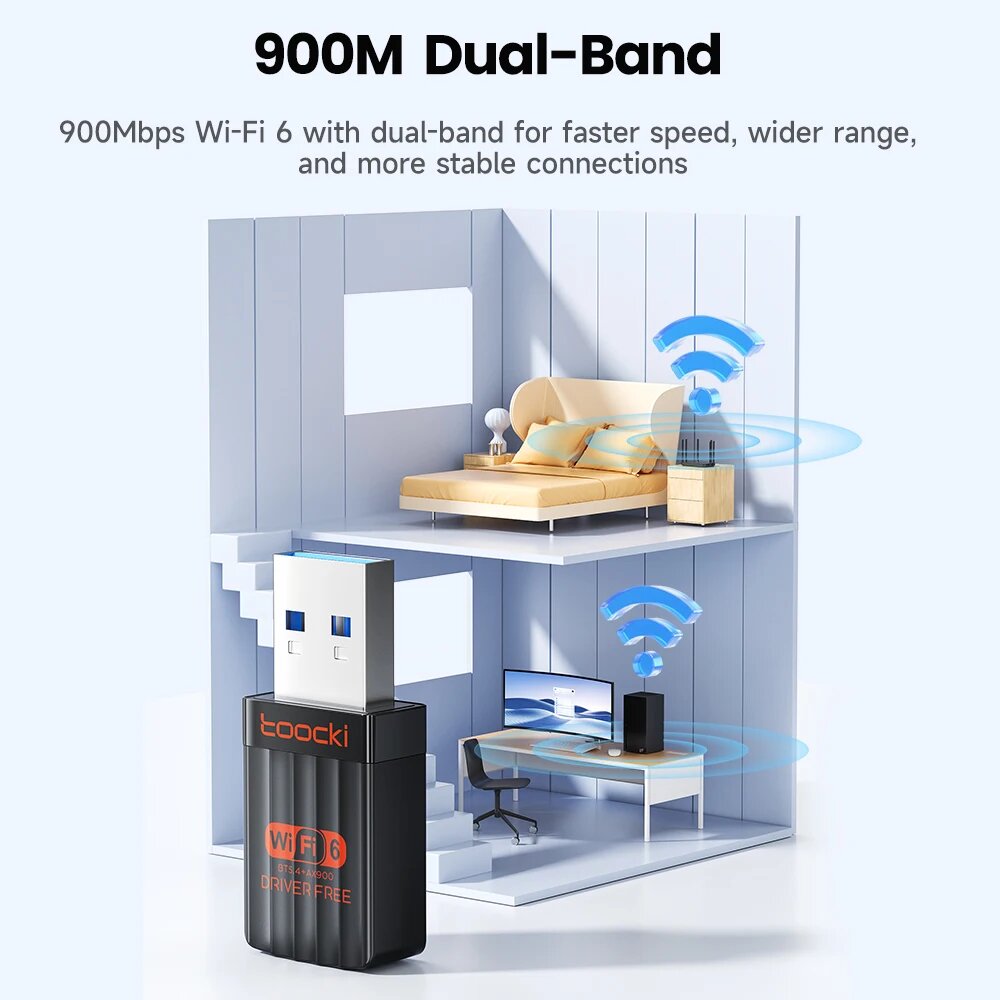 Toocki WiFi 6 USB адаптер — фото 1
