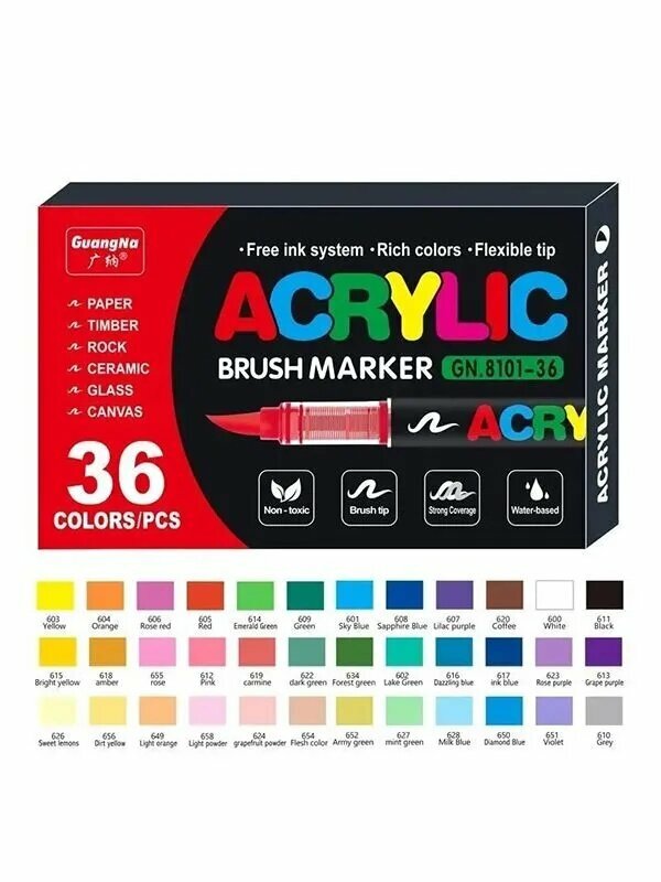 Маркеры 36 цветов 36 шт шт фломастеры для рисования фломастеры для рисования
