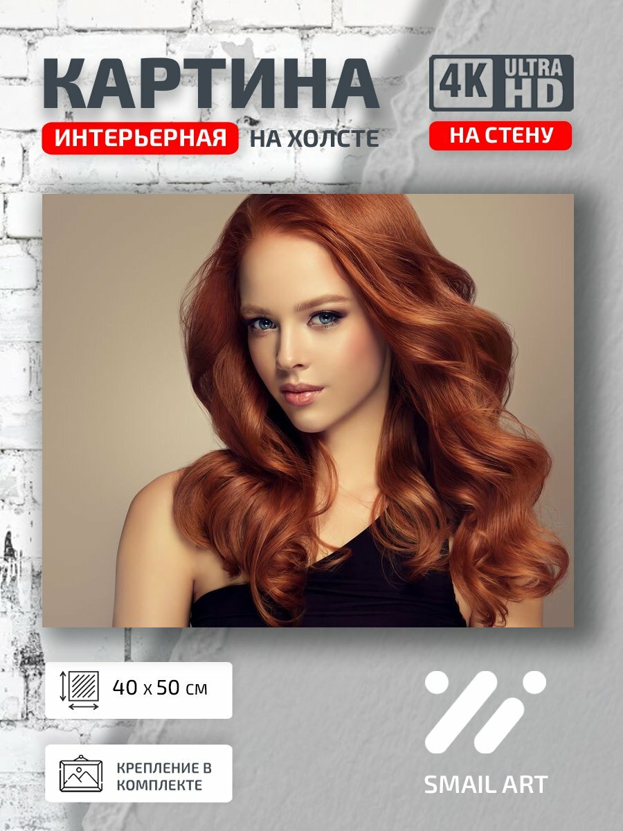 Картина на холсте интерьерная 40 на 50 на стену Глаза Portrait для спальни портрет интерьер