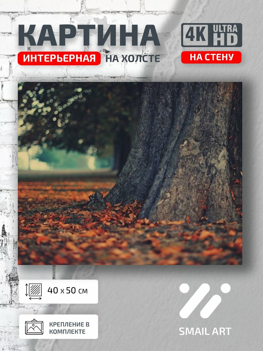 Картина на холсте интерьерная 40 на 50 на стену Дерево tree для спальни пейзаж интерьер