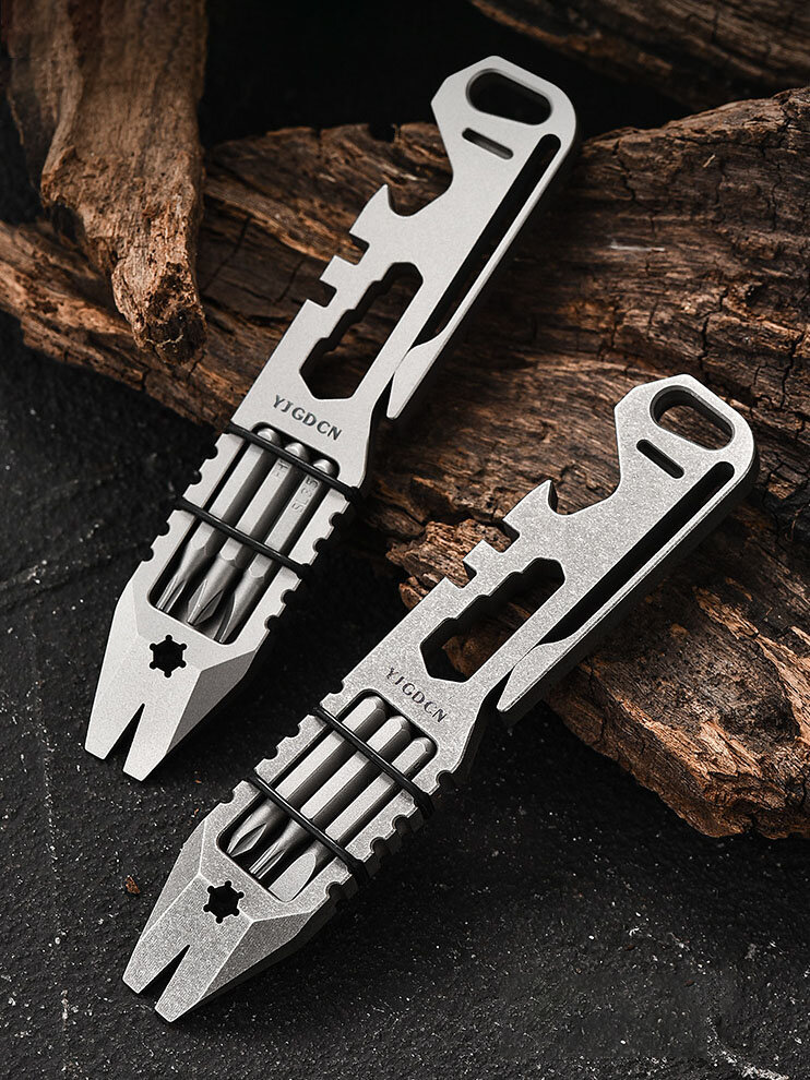 Открывалка EDC, многофункциональная, с ломом, из титанового сплава