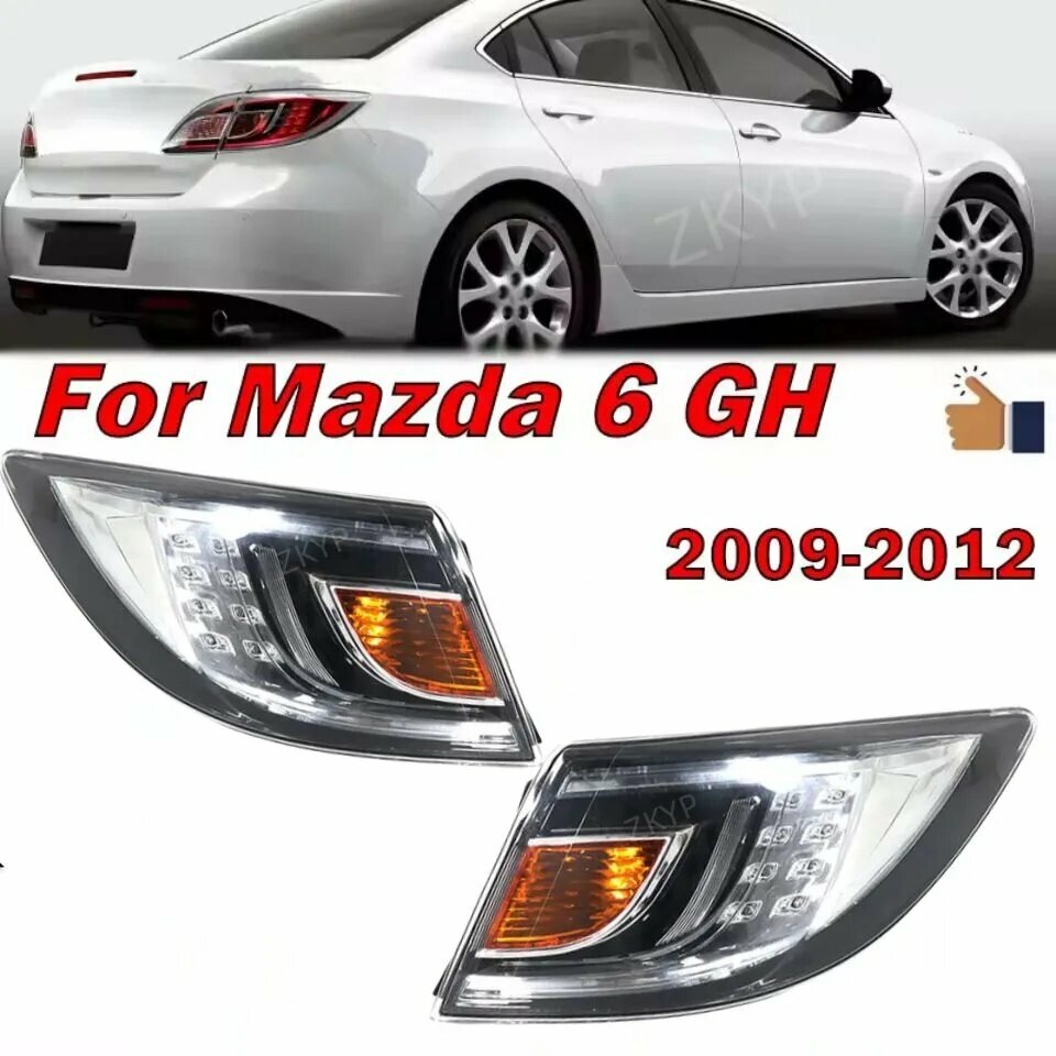 Фары автомобильные, Задний фонарь, 2 шт, арт. Сертификация: CCC Напряжение: 12 В Происхождение: материковый Китай Тип элемента: Сборка хвостового света OEM NO: GV8E-51-3F0, GV7K-51-3J0