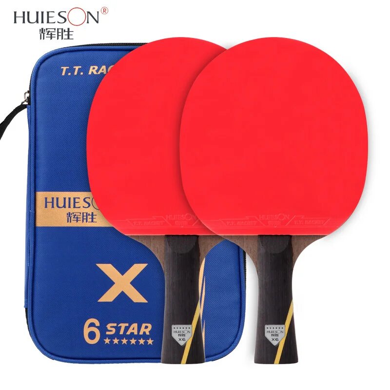 Набор ракеток для пинг-понга Huieson, 2 шт, 6 Star 2FL