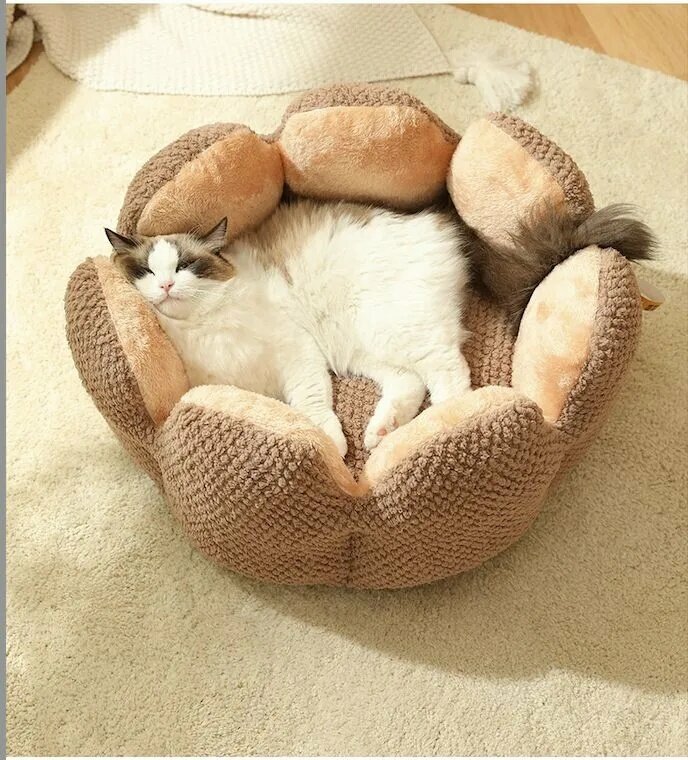 Конура для кошек, чтобы кошкам было тепло зимой, подходит для всех сезонов, коврики для питомников средних и маленьких собак, съемные и моющиеся товары для домашних животных. L 60x60CM