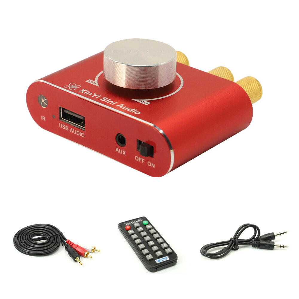 X15H 15W Стерео Усилитель Плата 12/24V Аудио Усилитель для Колонок BT 3.5mm AUX USB U-диск Вход Модуль Усиления Поддержка Sinilink APP и Пульт ДУ Управление