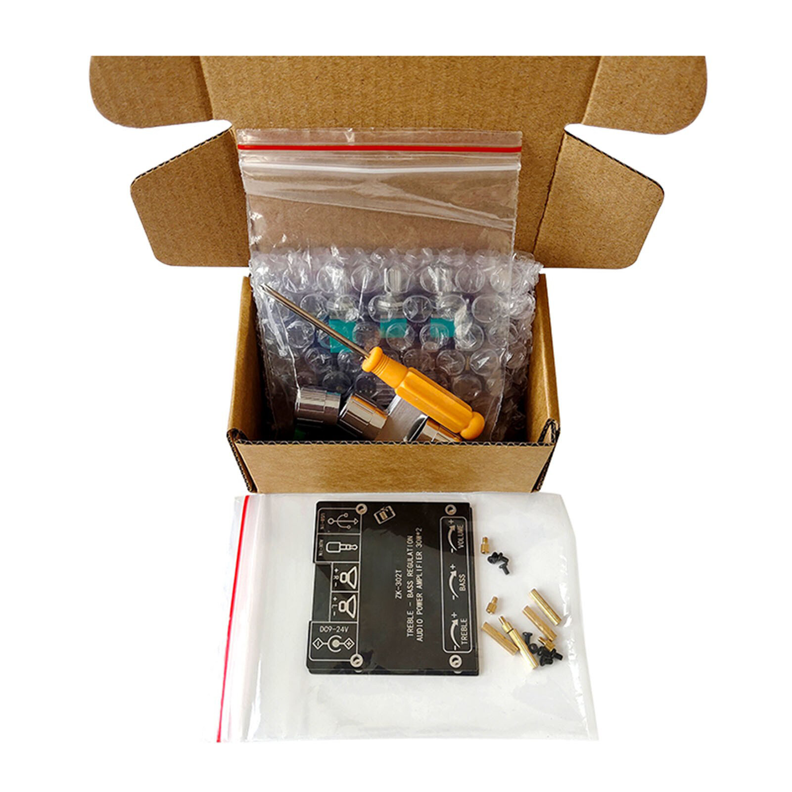 Комплект модуля цифрового усилителя мощности Bluetooth 2.0, стерео, двухканальный аудиоусилитель