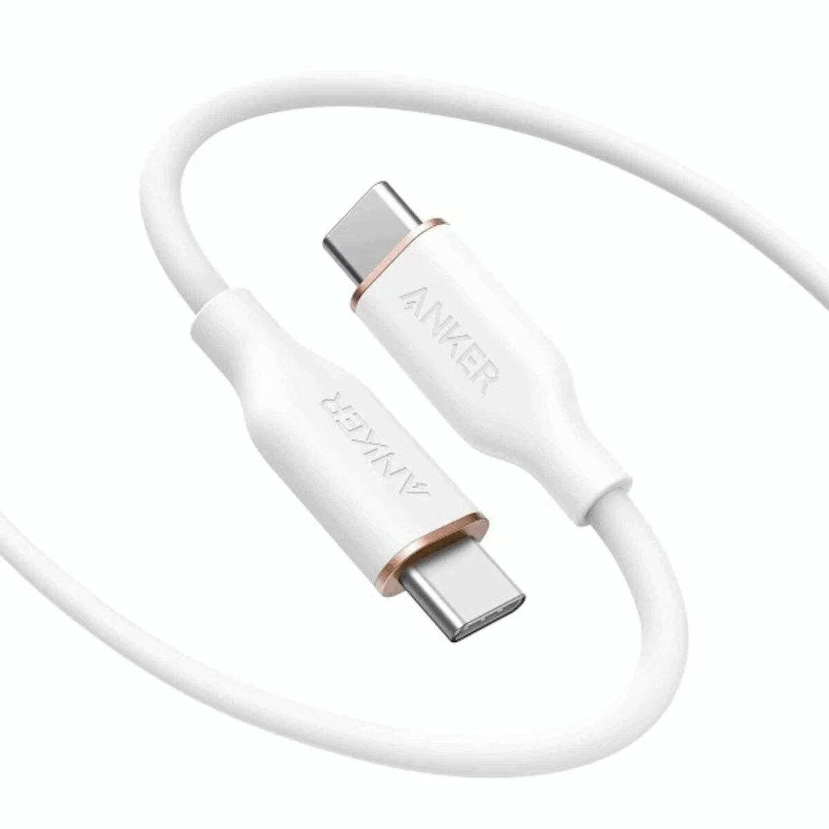 Кабель Anker PowerLine Flow USB-C to USB-C 100W 0,9m белый (A8552621)