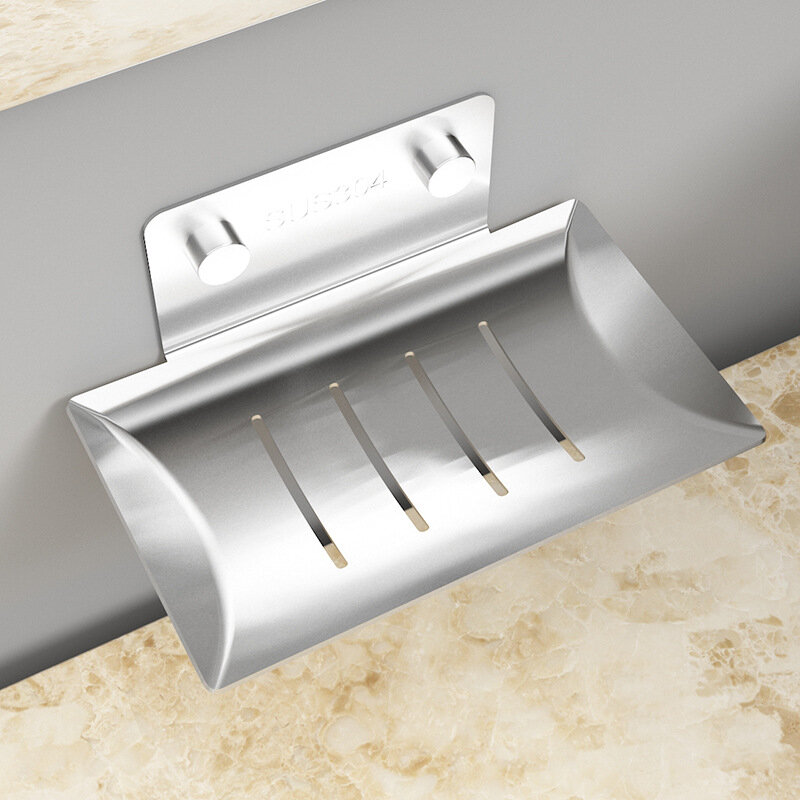 Мыльница из нержавеющей стали Hao Si, мыльница для ванной, мыльница, органайзер для хранения, настенная мыльница с дренажем