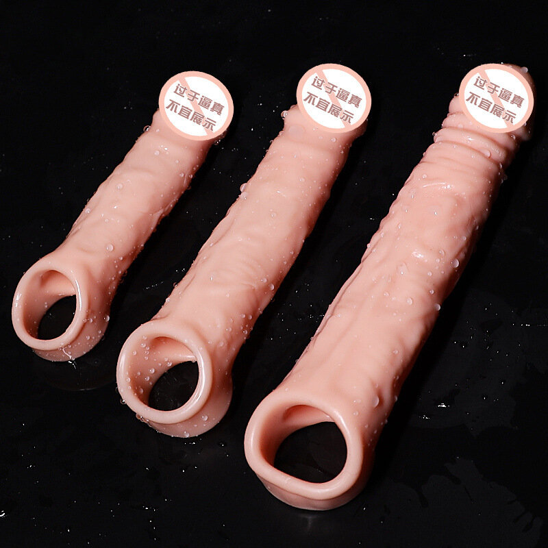 Мужской имитационный пенис Ji Yaolong Jiyu Tiger Wolf Tooth Sleeve Color Кожа Модель