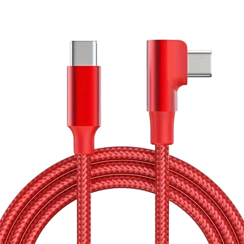 USB-C кабель Type-C 1м Red, 90°