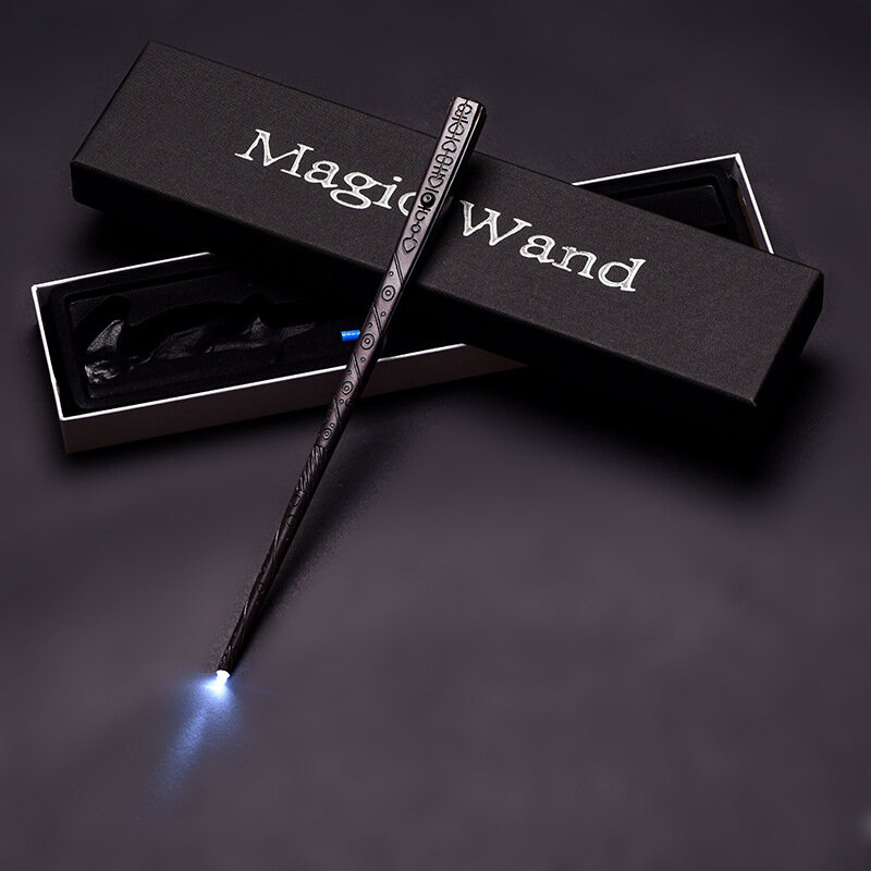 Светящаяся палочка Гарри Поттера, палочка Гермионы, светящаяся магическая палочка Дамблдора, игрушка на Хэллоуин с LED-подсветкой
