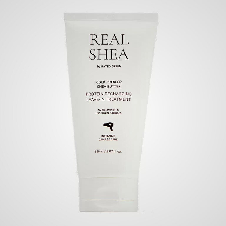 Восстанавливающий крем для волос с маслом ши холодного отжима 150 мл RATED GREEN cold pressed shea butter protein recharging leave-in treatment Крем 150 мл