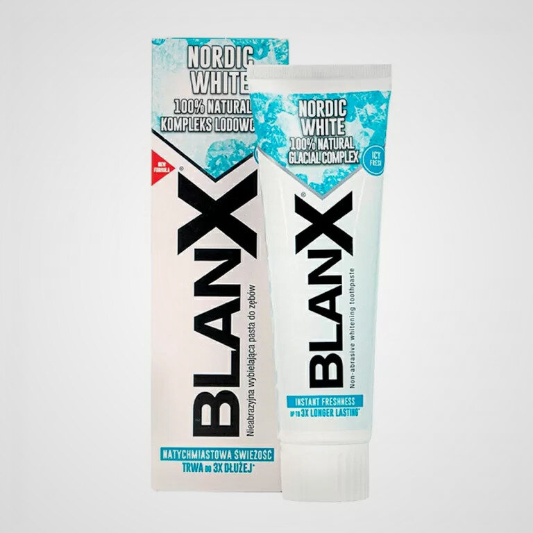 Зубная паста Nordic White 75 мл BLANX Nordic White Toothpaste Зубная паста 75 мл