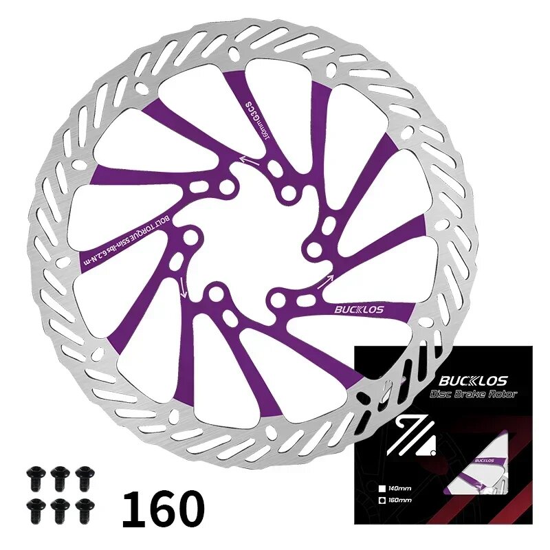 BUCLOS Ротор тормозной гидравлический, Purple-160mm