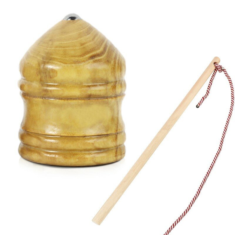 Huashimeng Wooden Spinning Top for Students And Children, Locust Wood Spinning Top, 80s Nostalgic Whip String, Manual Pull Ice Monkey Toy