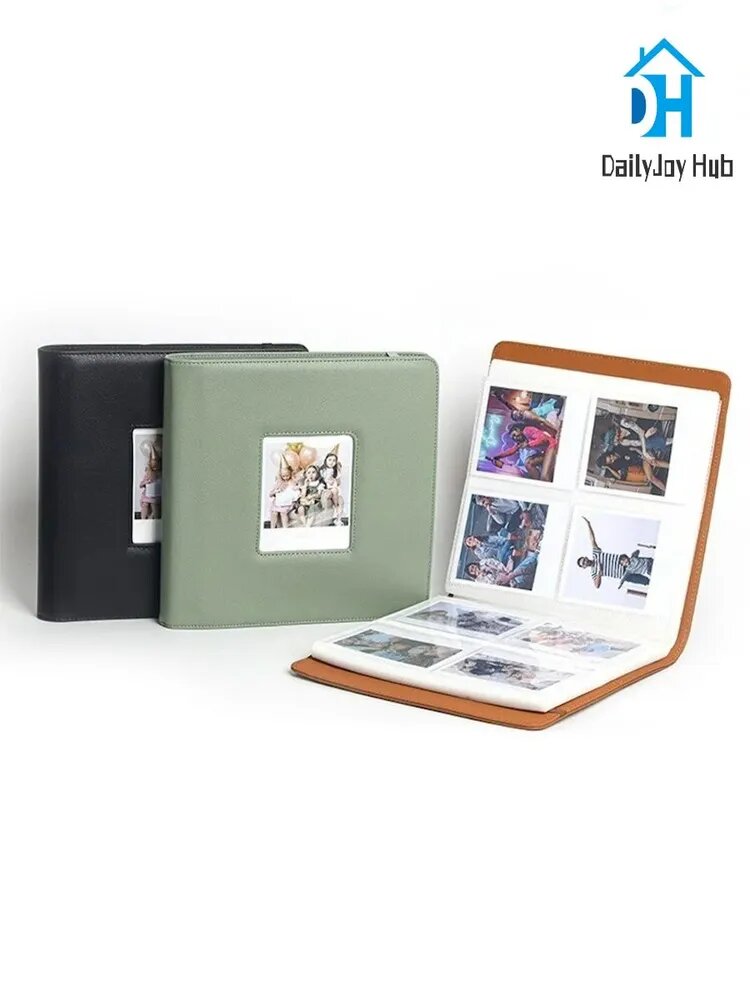 Фотоальбом для фото Instax Wide 288 фото черный кожаный