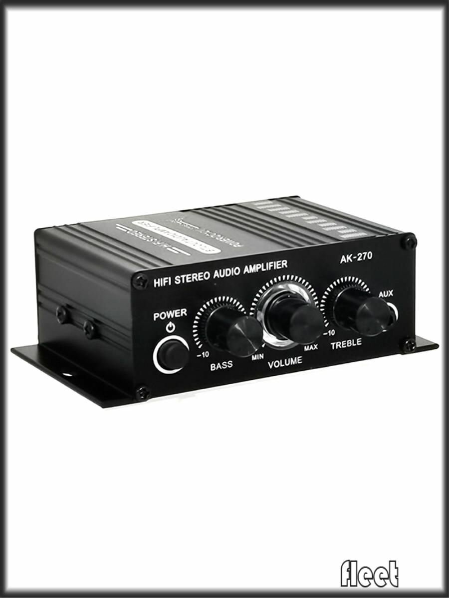 -270 AK270 12V Mini HIFI мощности Аудио Усилитель совместим с домашнего кинотеатра 2-канальный усилитель USB/SD AUX Input