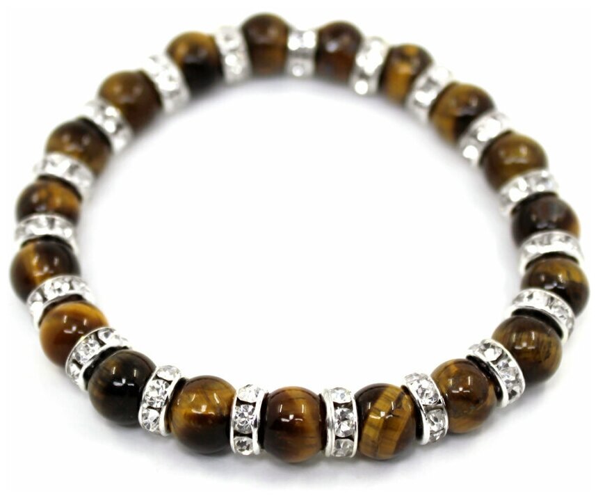 Браслет-нить, тигровый глаз