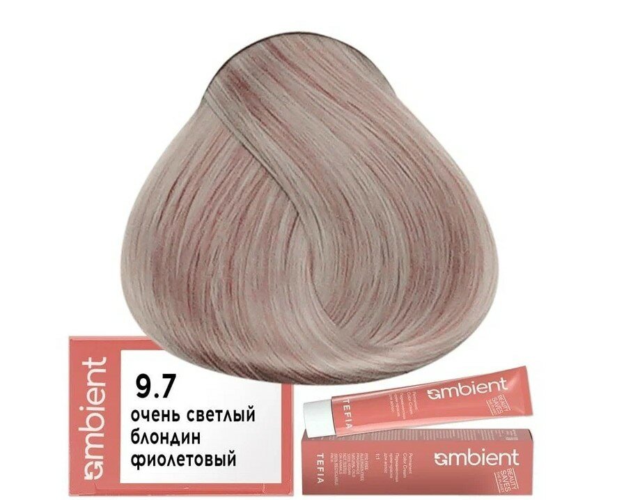 Tefia Ambient Крем-краска для волос AMBIENT 9.7, Tefia, Объем 60 мл