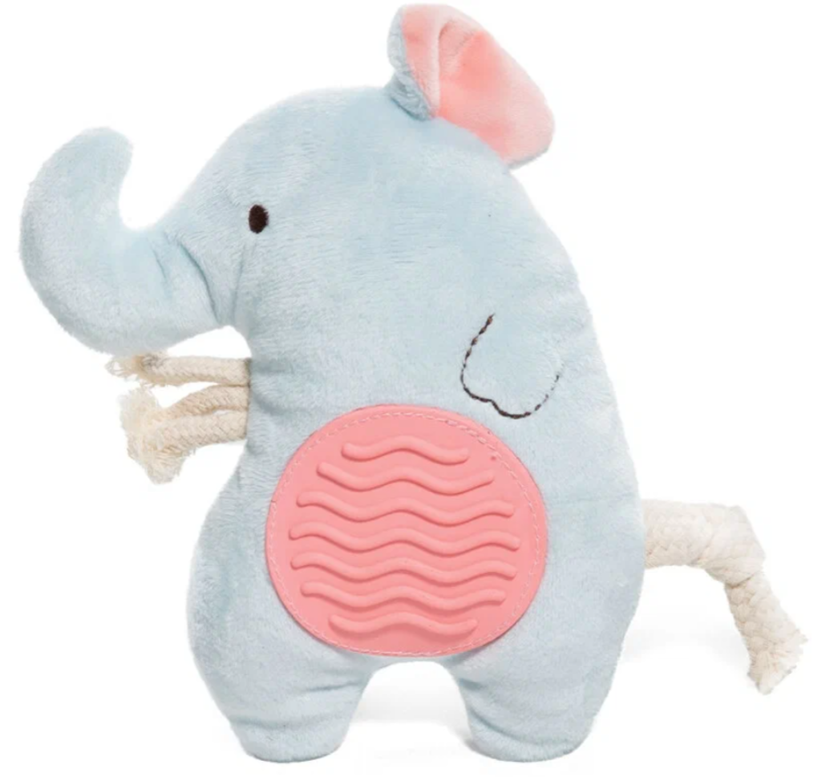 Игрушка Triol "Слоник с тренажером для зубов" для собак, мягкая, 160мм