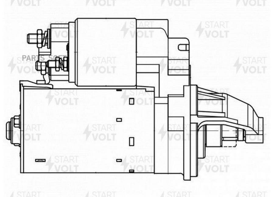 STARTVOLT LST-1078 Стартер для а/м Ford Focus II (04-)/C-Max (03-) 1.4i/1.6i/1.6Ti (тип BOSCH) 1 4кВт (LSt 1078) ()