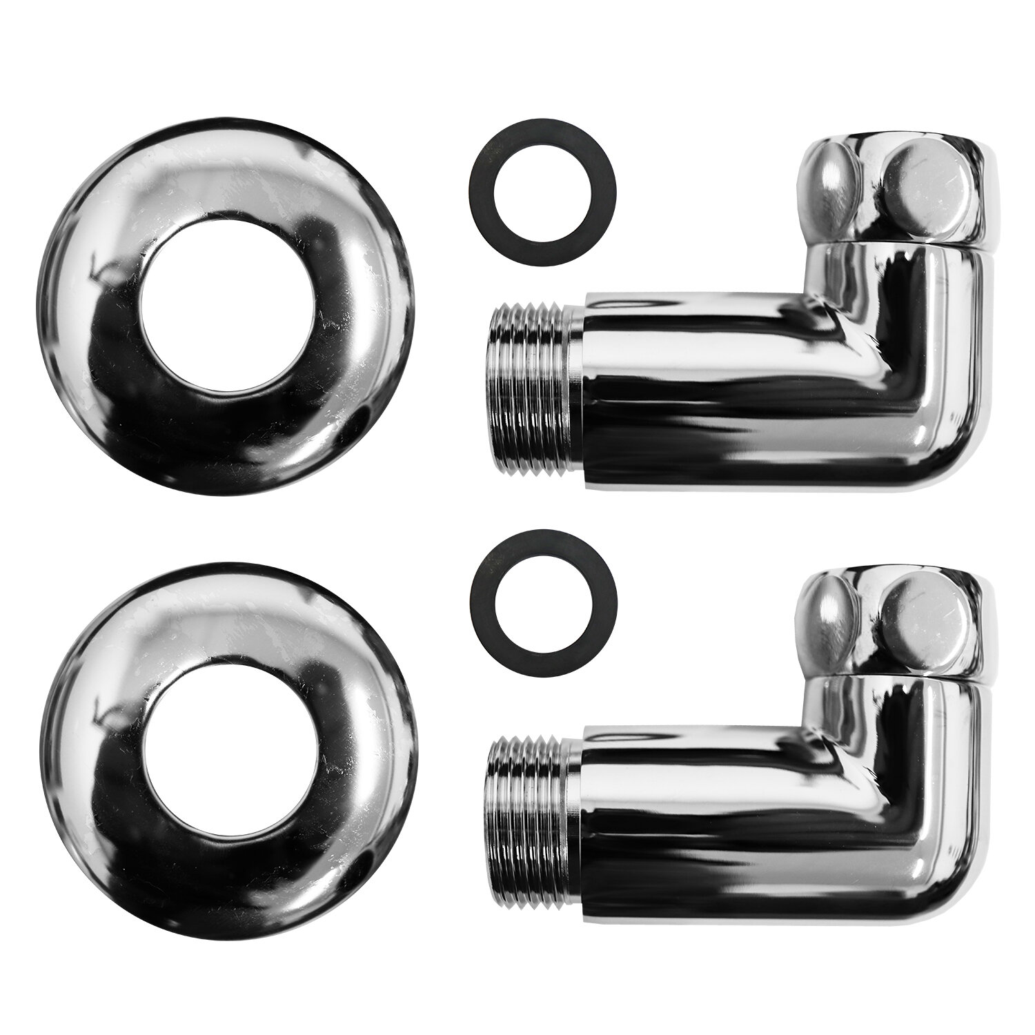 Соединение угловое для полотенцесушителей Azario гайка-штуцер 3/4"х3/4", хром (4620768882753)